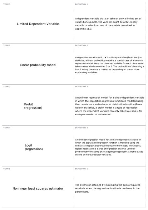Chapter 11 Regression With A Binary Dependent Variable Econ Econometrics 1 Introduction