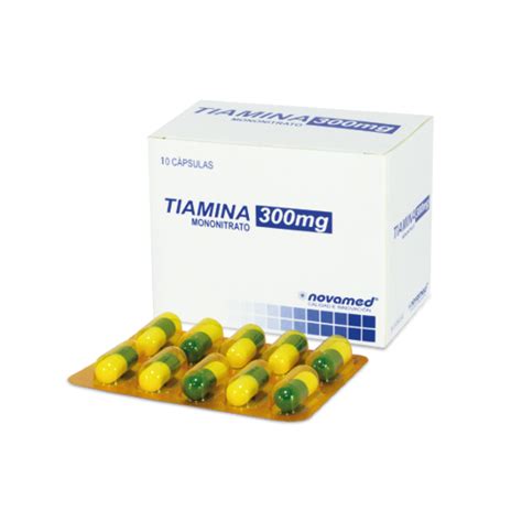 Tiamina 300mg X 10 Tabletas De Dispensador Novamed Farmadon La