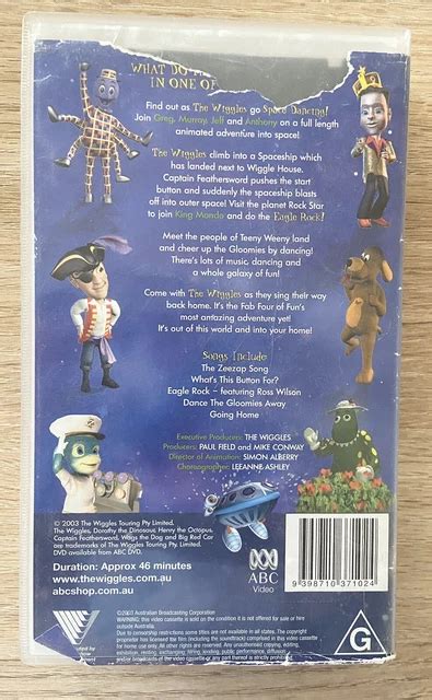 The Wiggles Space Dancing An Animated Adventure Vhs Original Wiggles