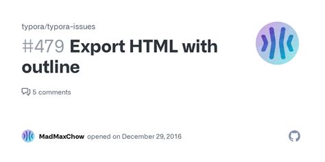 Export Html With Outline · Issue 479 · Typora Typora Issues · Github