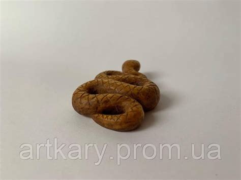 Статуетка деревяна Змія ціна 570 грн — Prom Ua Id 1725038197