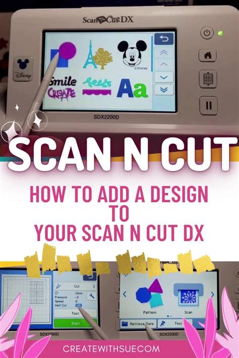How To Add A Design Scan N Cut Dx Artofit