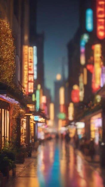 Premium Photo Defocused Lights Background