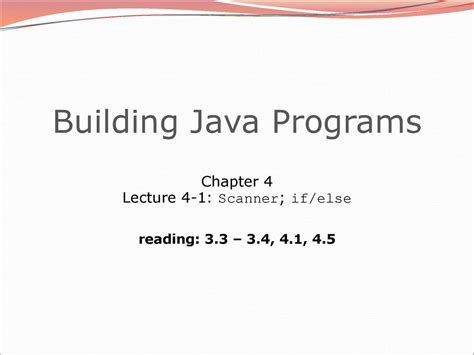 Building Java Programs Ppt Download