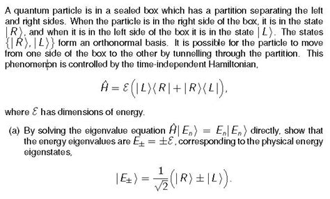 Solved A Quantum Particle Is In A Sealed Box Which Has A Chegg Com