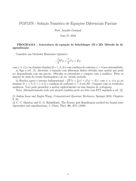 eigen values schrodinger pdf