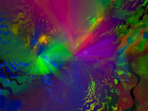 Abstract Digital Fractal Energy Digital Backdrop Colorful Stylish Beautiful Design Vibrant