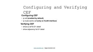 CEF Based Multilayer Switching Deployingpptx PPT