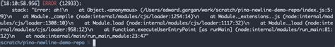 how to render ` n`s in arbitrary data properties · issue 426 · pinojs