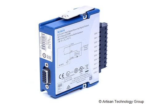 NI 9474 8 Channel C Series Sourcing Digital Output Module Screw Terminal ArtisanTG