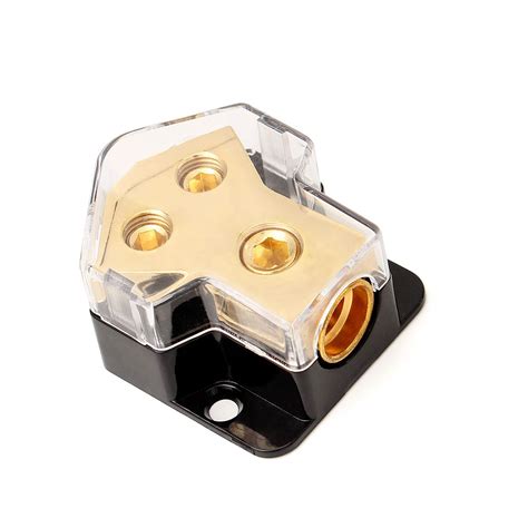 Buy Amp Copper Audio Power Distribution Block 0 Gauge Awg In 4 Gauge