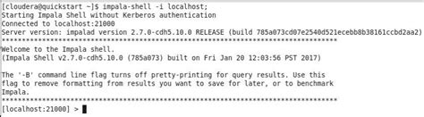 connecting to impala shell big data and sql