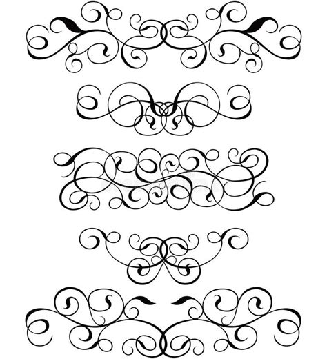 Scroll Font Stock Illustrations 16272 Scroll Font Stock