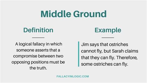 Middle Ground Fallacy Definition And Examples Fallacy In Logic