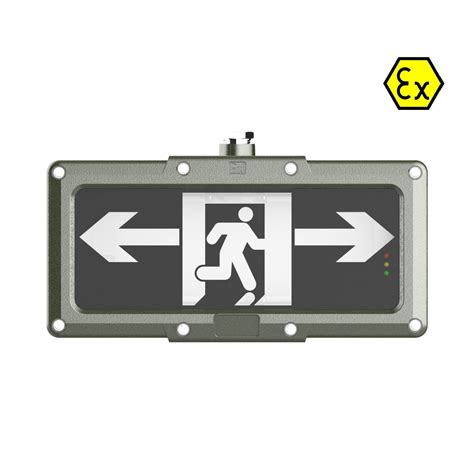 Exp Explosion Proof Edge Lit Ignition Proof Ex Safe Emergency Sign Light Luminaire Explosion