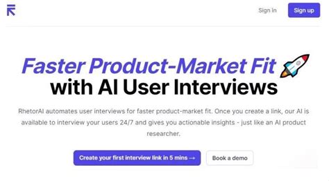 Revolutionize User Research With Rhetorais Ai Interviews