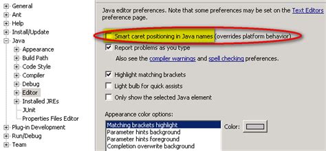 Editor Configure Eclipse Word Boundaries So Next Word Key Skips