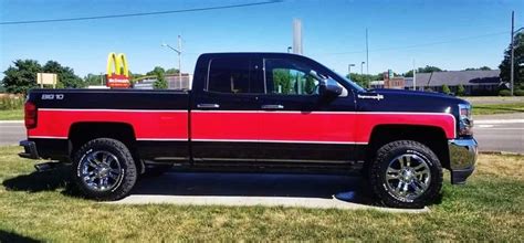 Red And Black Chevrolet Silverado 1500