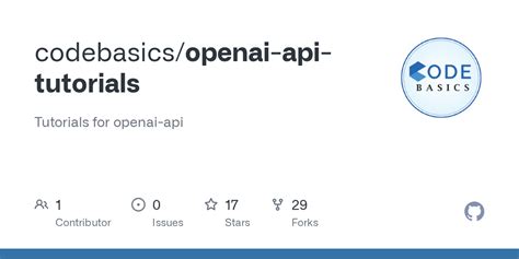 Github Codebasicsopenai Api Tutorials Tutorials For Openai Api