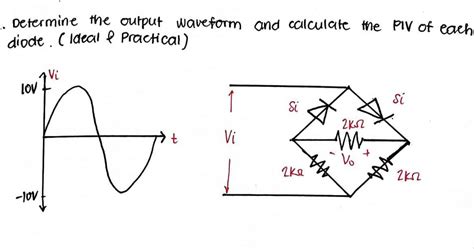 solved a sketch the output vo and determine the dc level