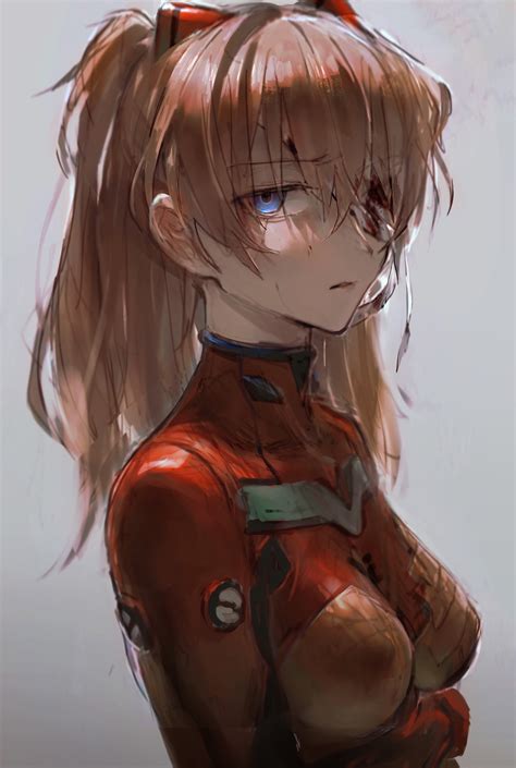 403404 Neon Genesis Evangelion Anime Girl Long Hair Fan Art Thigh