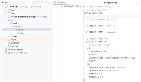 Decompile And See The Bytecode Of Scala Code Intellij Idea Documentation