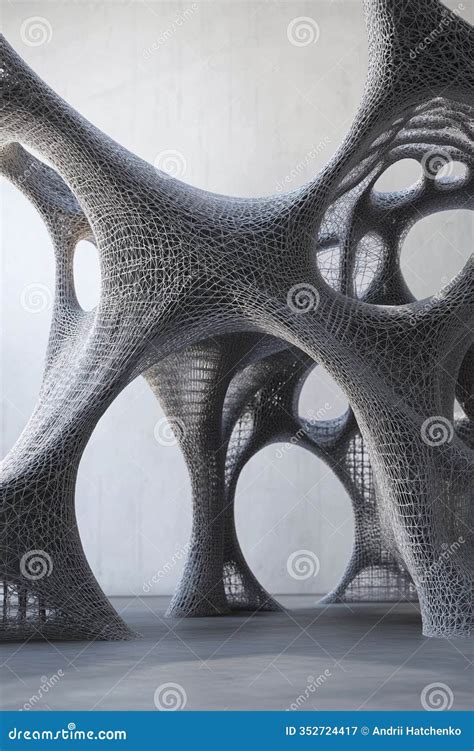 Computational Optimization Of 3d Printed Building Structural Integrity Stock Illustration