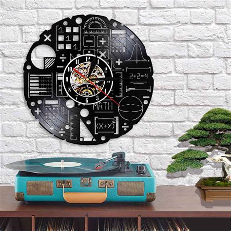 Math Formulas Wall Clock Math Equation Educational Vicedeal