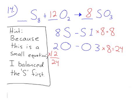 Physical Science 6th Balancing Equations Ppt
