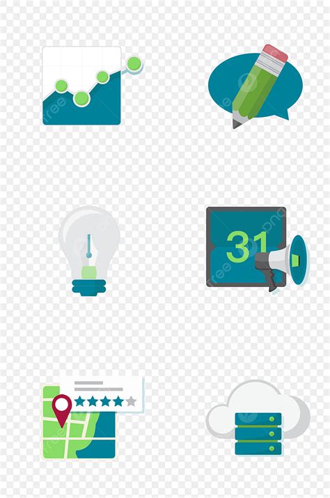 Icon Business Icon Illustration Data Table Dialogue Writing Light Bulb Pen Calendar Png