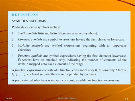 Ppt Chapter 2 The Predicate Calculus Powerpoint Presentation Free Download Id 3221015