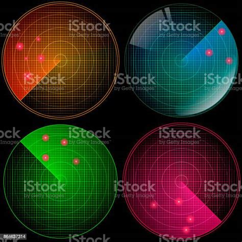 대상 프로세스에서 설정 하는 레이더 탐색 Hud 인터페이스입니다 군사 레이더 스크린입니다 벡터 일러스트 레이 션 검색에 대한 스톡 벡터 아트 및 기타 이미지 Istock