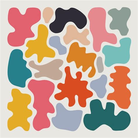 Premium Vector Colorful Abstract Amorphous Shapes