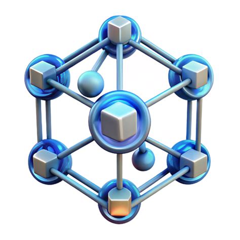Network Structure Cubes Nodes And Connections 56547757 Png