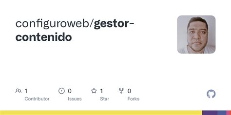 GitHub Configuroweb Gestor Contenido