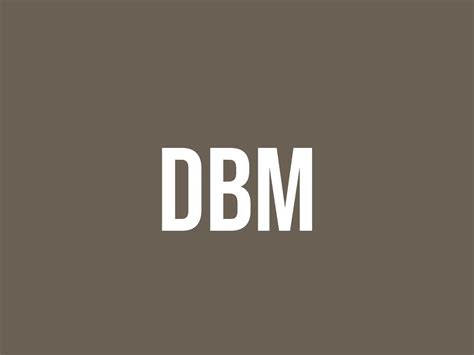 What Does Dbm Mean Meaning Uses And More FluentSlang
