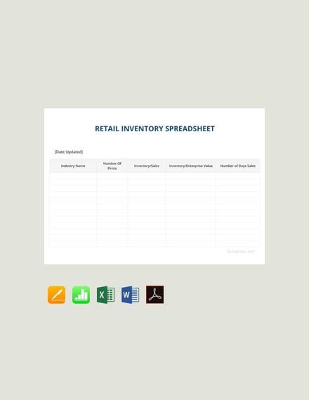 Lab Inventory Template - Google Docs, Google Sheets, Excel, Word, Apple ...