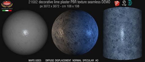 Decorative Lime Plaster Pbr Texture Seamless 21682