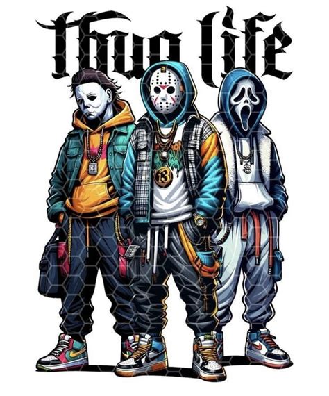 Gangsta Cartoon Gang Artwork Thug Life Logo Design Gangster