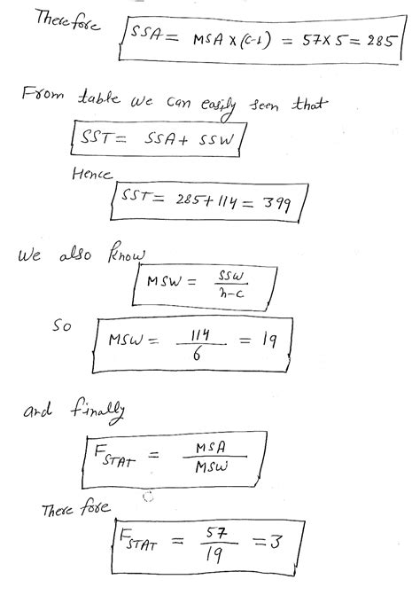 Solved Mean Degrees Of Sum Of Square Consider An Experiment With Six Course Hero