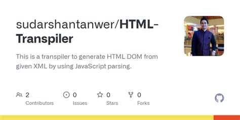 GitHub Sudarshantanwer HTML Transpiler This Is A Transpiler To Generate HTML DOM From Given