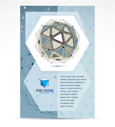 Premium Vector Web Technologies Company Booklet Cover Design 3d Origami Abstract Grayscale