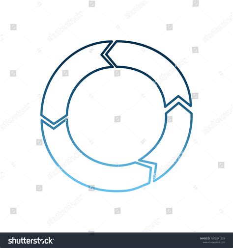 Flow Diagram Cycle Chart Information Stock Vector Royalty Free Shutterstock