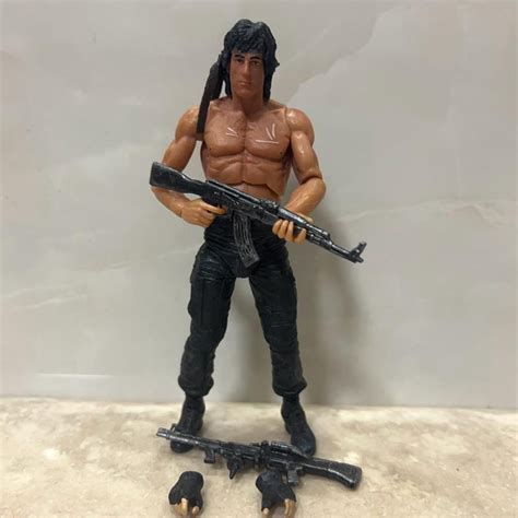 Neca First Blood Rambo Shirtless Rambo 7 Inch Movable Doll Model Hand