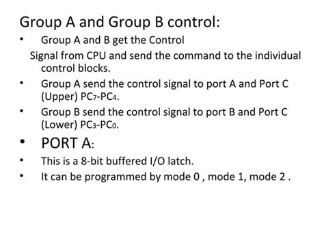 Programmableperipheralinterface 8255 Ppt Ppt Computer Peripherals Computing