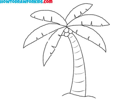 Palm Tree Drawing Easy