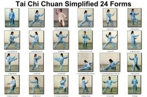 The Simplified 24 Posture Form Taiji Chuan Tai Chi Exercise Tai Chi