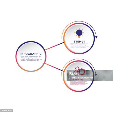 비즈니스 인포그래픽 2단계 옵션 원으로 처리합니다 벡터 템플릿 0명에 대한 스톡 벡터 아트 및 기타 이미지 0명 개념 개발 Istock