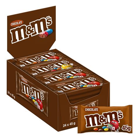 Mandms Chocolate Pack Of 24x45g Chocolate Candy With Milk Chocolate