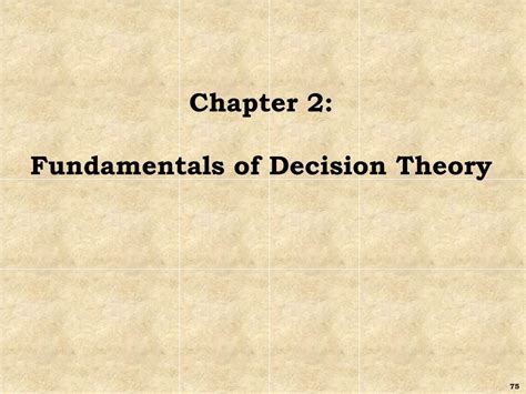 Ppt Chapter 2 Fundamentals Of Decision Theory Powerpoint